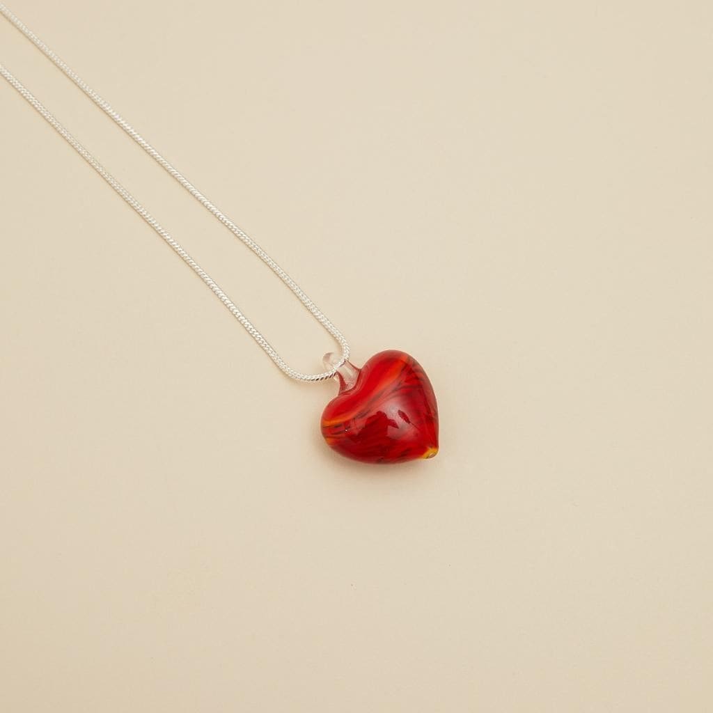 Red Heart Pendant Necklace